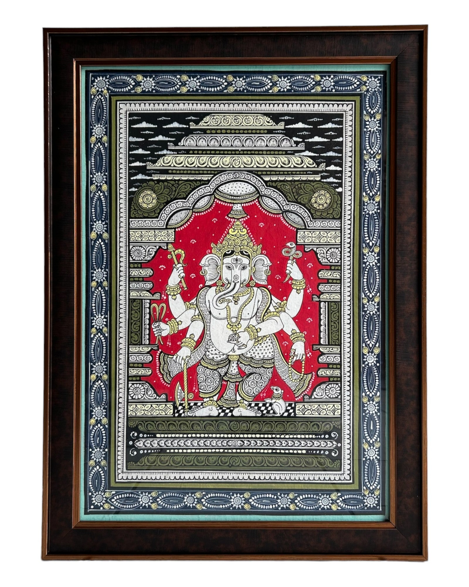 Pattachitra Ganesha | Ganesha Wall Hanging | Pattachitra Painting ...